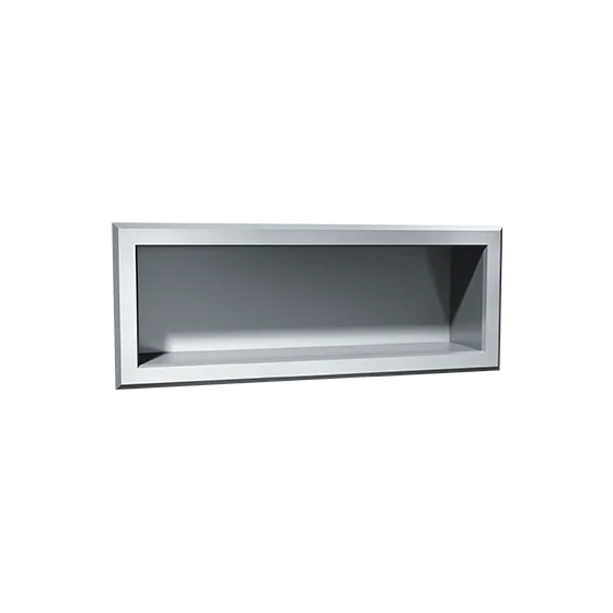 Security Shelf - Recessed - Chase Mount - Stainless Steel - FenWall