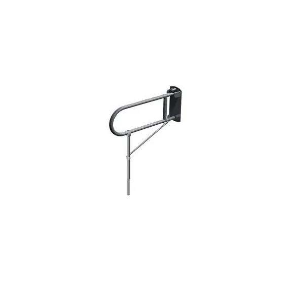Grab Bar - Swing Up w/ Support Leg - 30" - 1-1/4" Diameter - Exposed ...