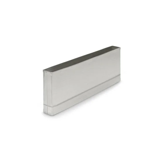 Pilaster Shoes - 1" Wide - 3" High - Satin Stainless Steel - FenWall